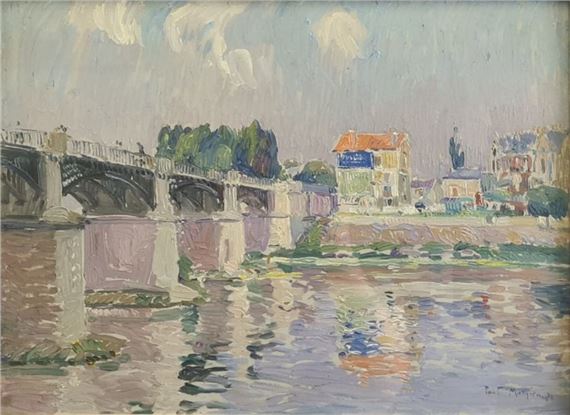 Paul Mathieu | View of the bridge at Chatou | MutualArt