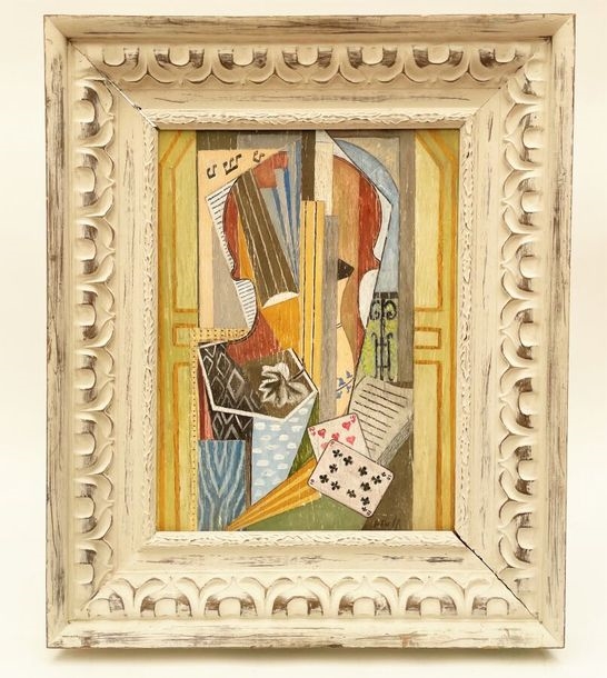Petroff | Cubist composition with violin | MutualArt