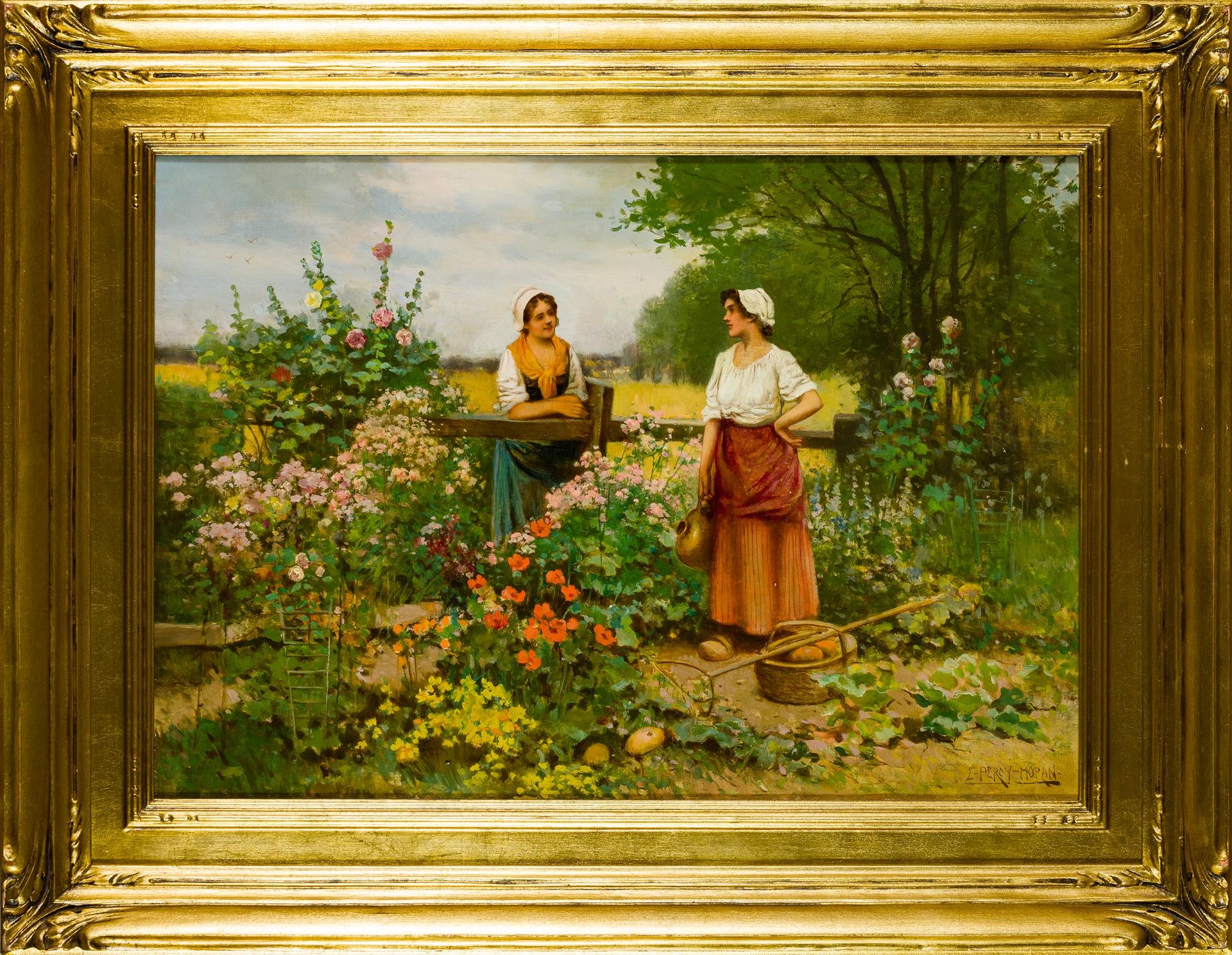 Edward Percy Moran | The Gossips | MutualArt