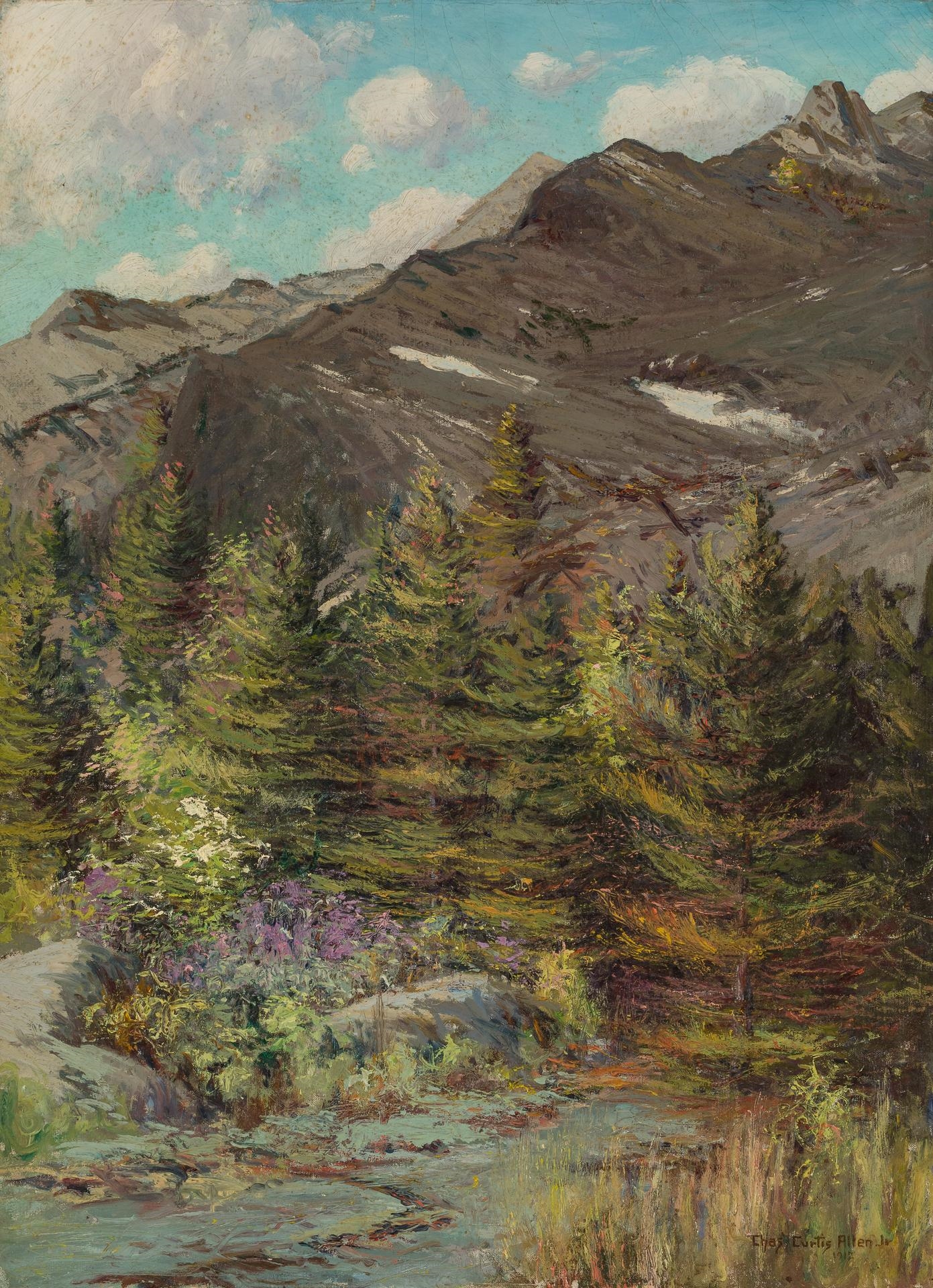 Charles Curtis Allen | Mountain Landscape, 1912 (1912) | MutualArt