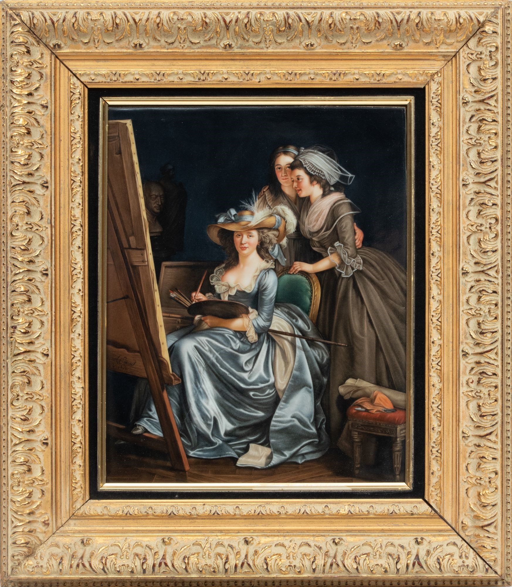 Adelaide Labille-Guiard | Self-Portrait With Two Pupils | MutualArt
