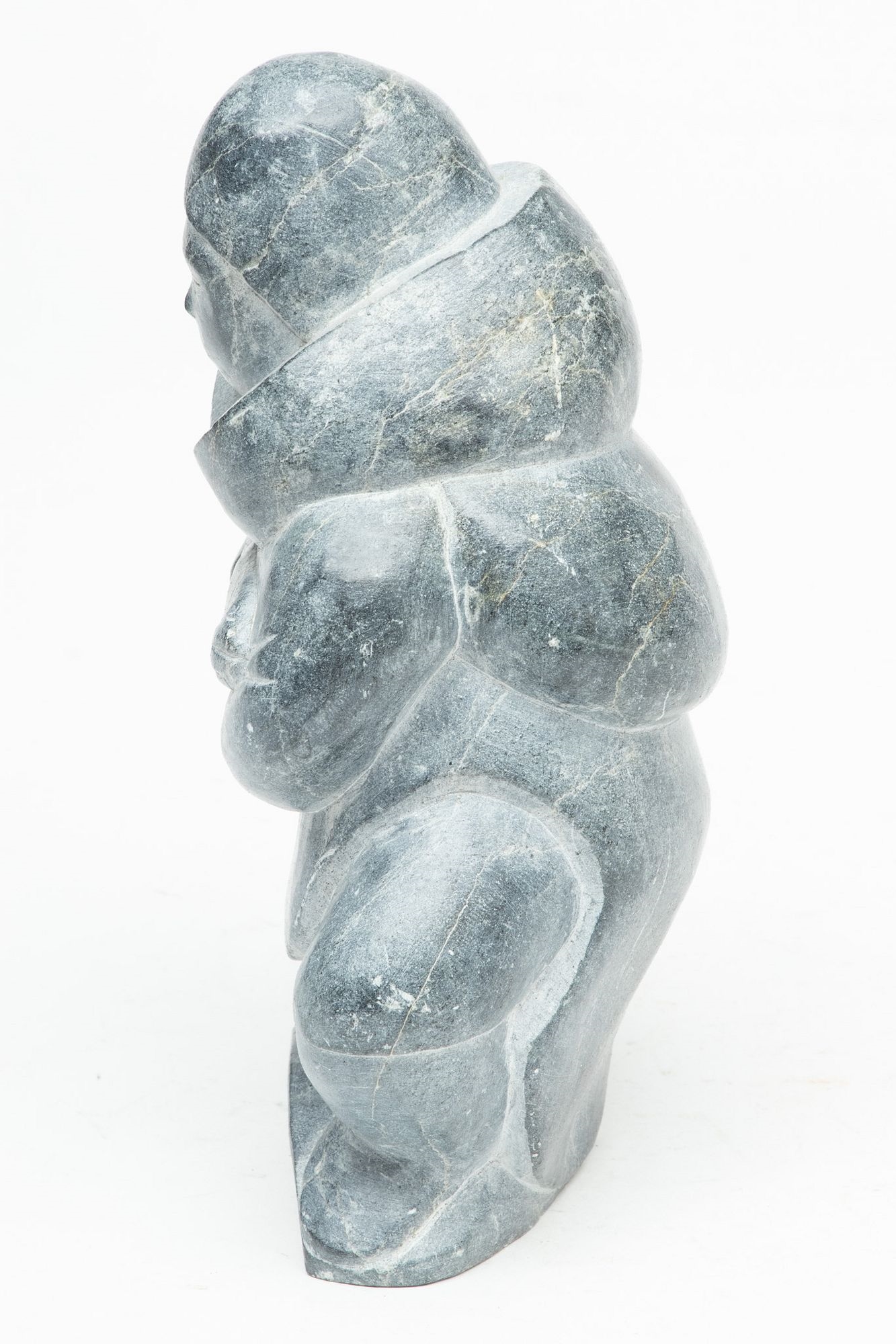 Canadian School | Eskimo Holding Fish | MutualArt