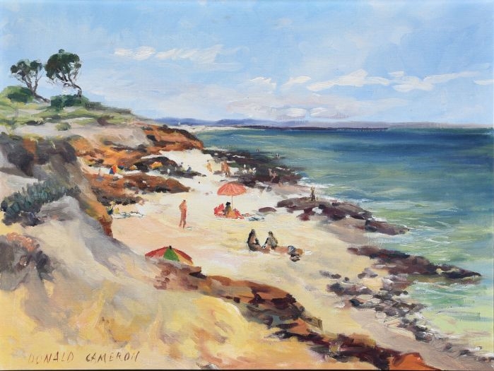 Donald Cameron | Playing at the Beach | MutualArt