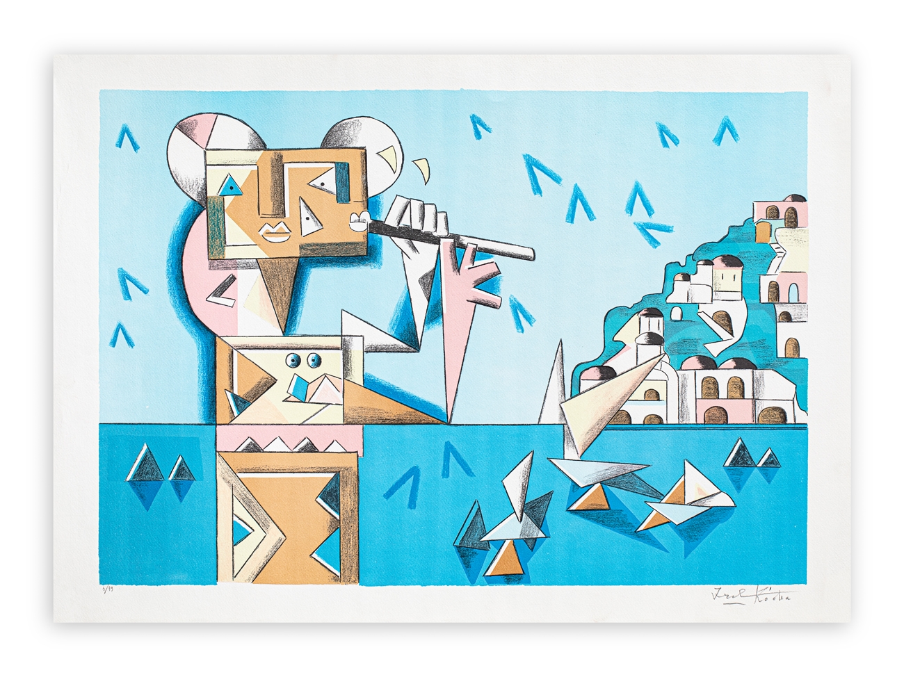 Ibrahim Kodra | Lotto unico composto da 2 opere grafiche | MutualArt