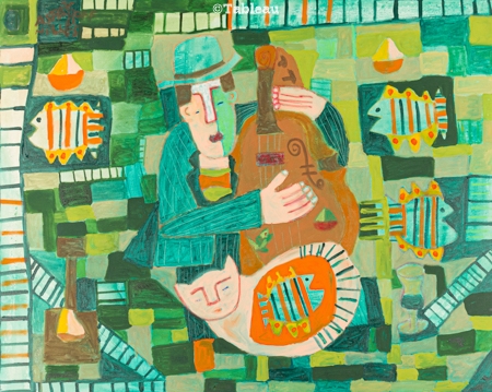 Alfredo Volpi | Triângulos | MutualArt