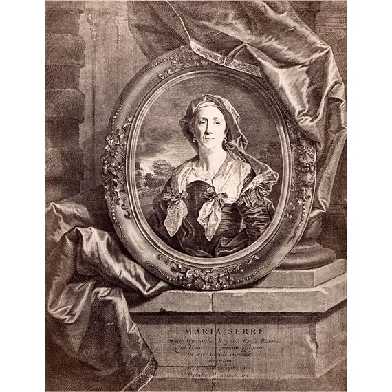 Hyacinthe Rigaud | Retrato de Maria Serra | MutualArt