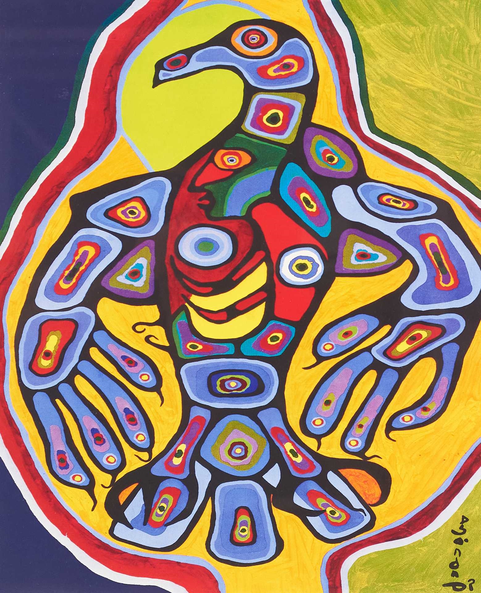 Norval Morrisseau | Thunderbird with inner spirit - c. 1978 (Circa 1978 ...
