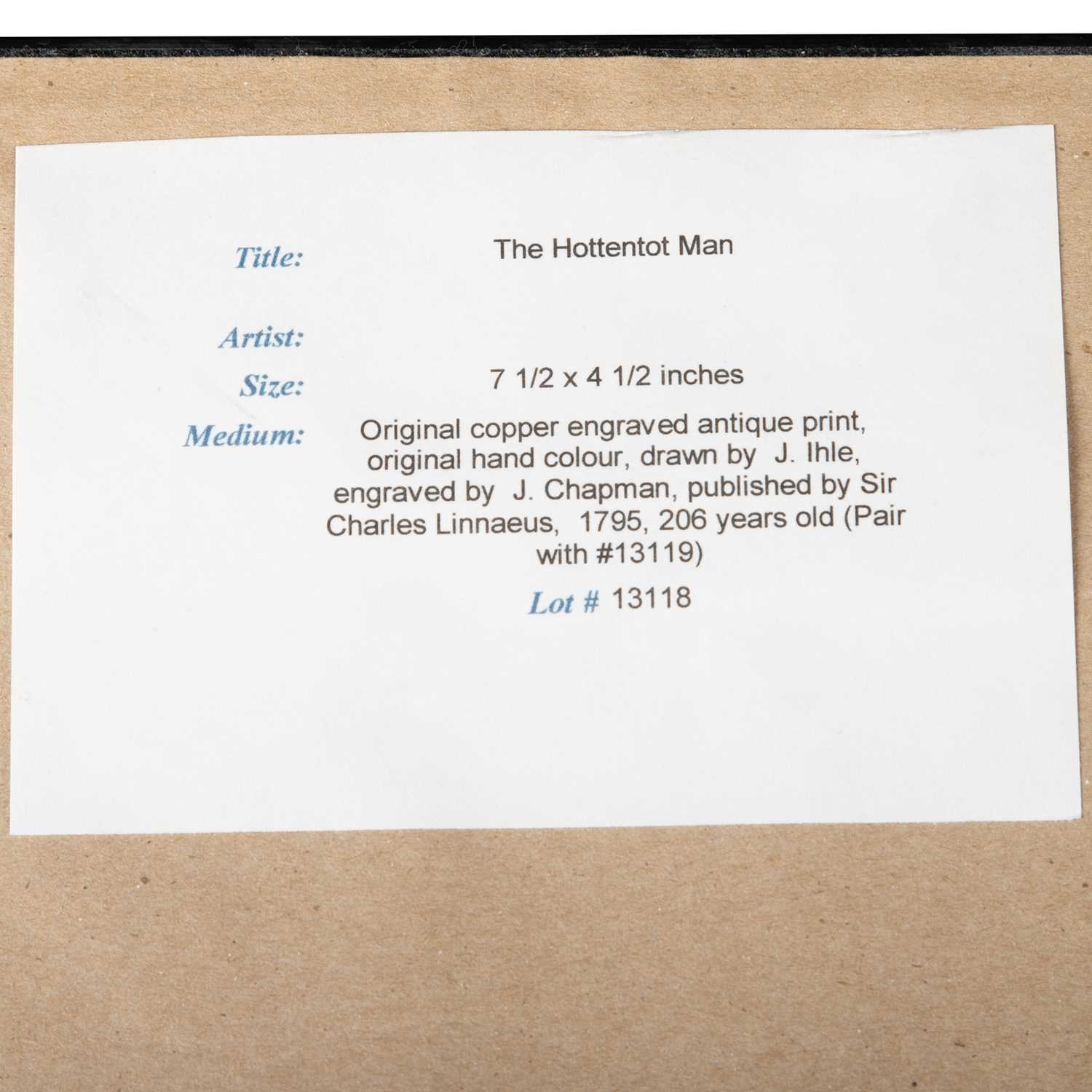 J. Chapman | THE HOTTENTOT MAN AND THE HOTTENTOT WOMAN | MutualArt