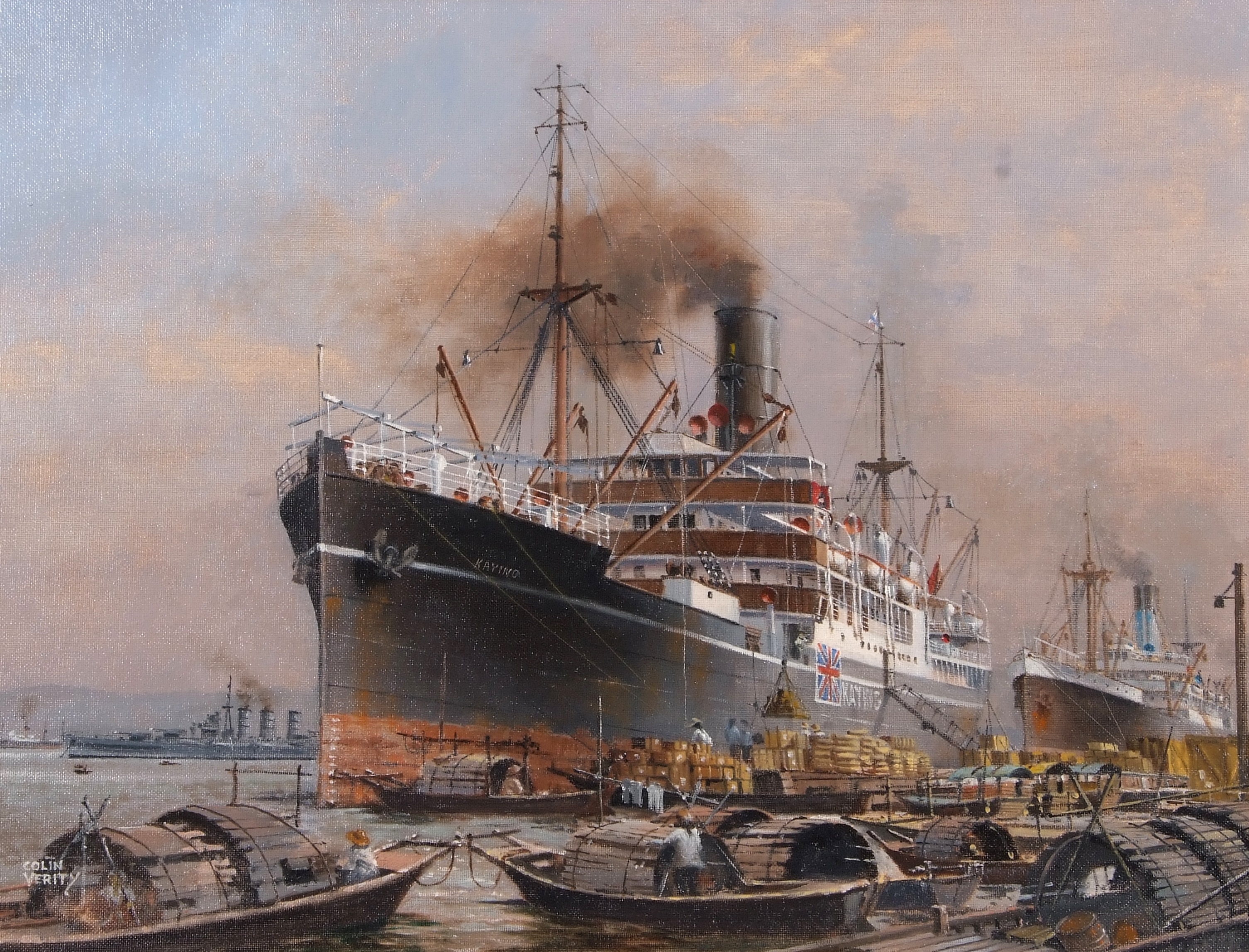 Colin Verity | The British Steam Mechant ship Kaying off the China ...