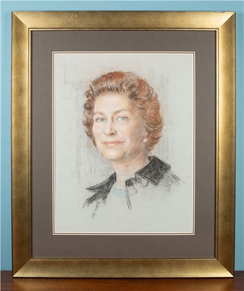 Bernard Hailstone | A preparatory portrait sketch of Queen Elizabeth II ...