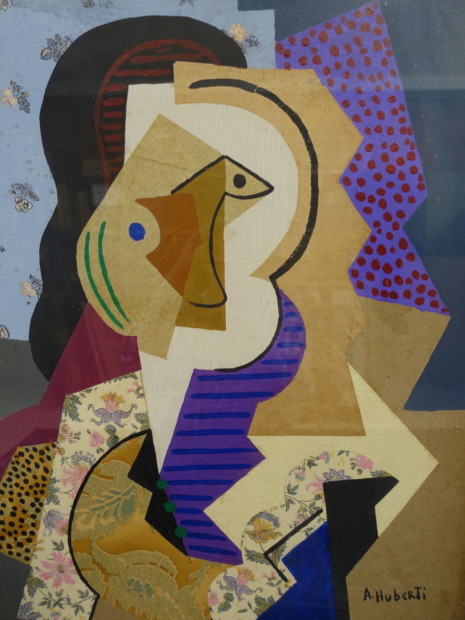 Antonio Huberti | Portrait de femme cubiste | MutualArt