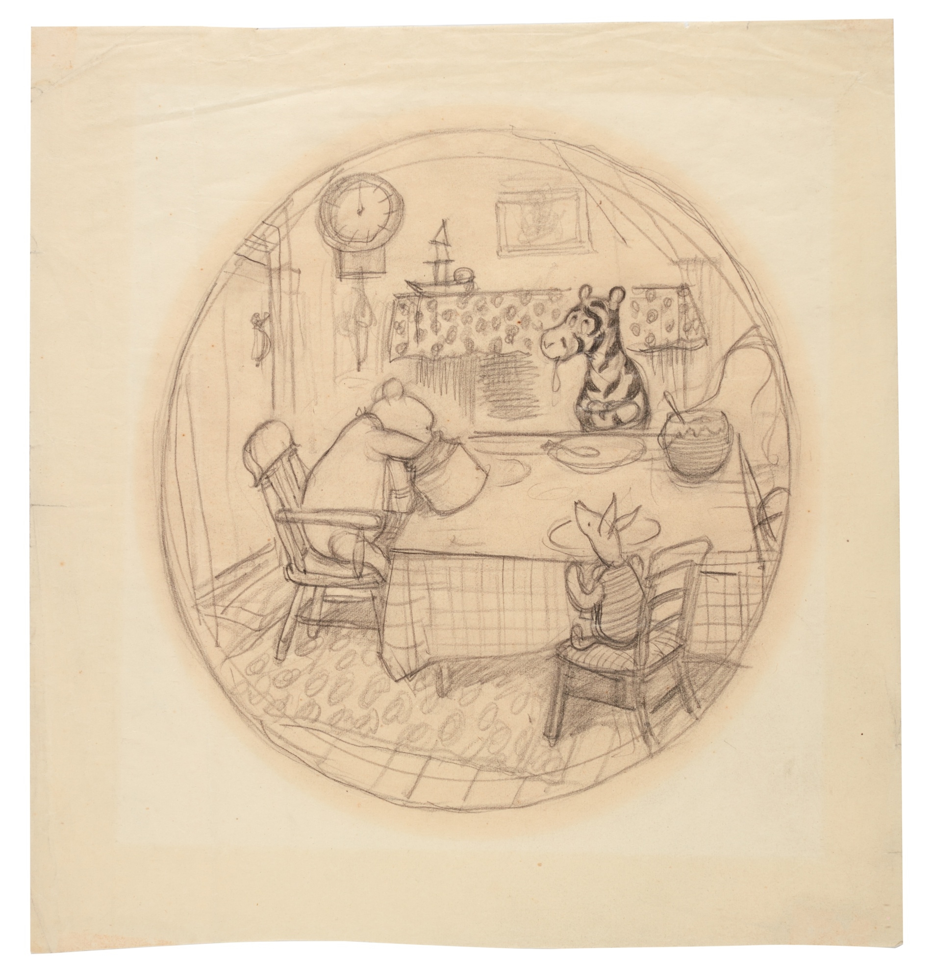 Ernest Howard Shepard | Pencil drawing of Winnie-the-Pooh (2008 ...