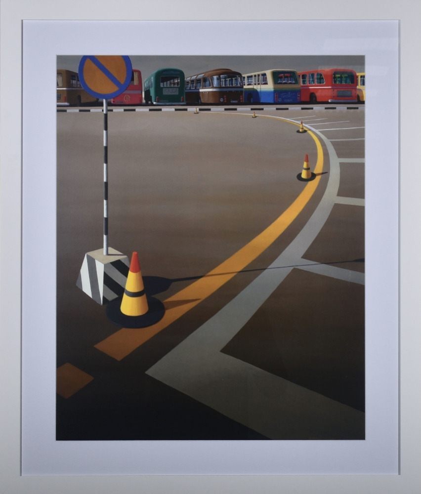 Jeffrey Smart | Bus Terminus | MutualArt