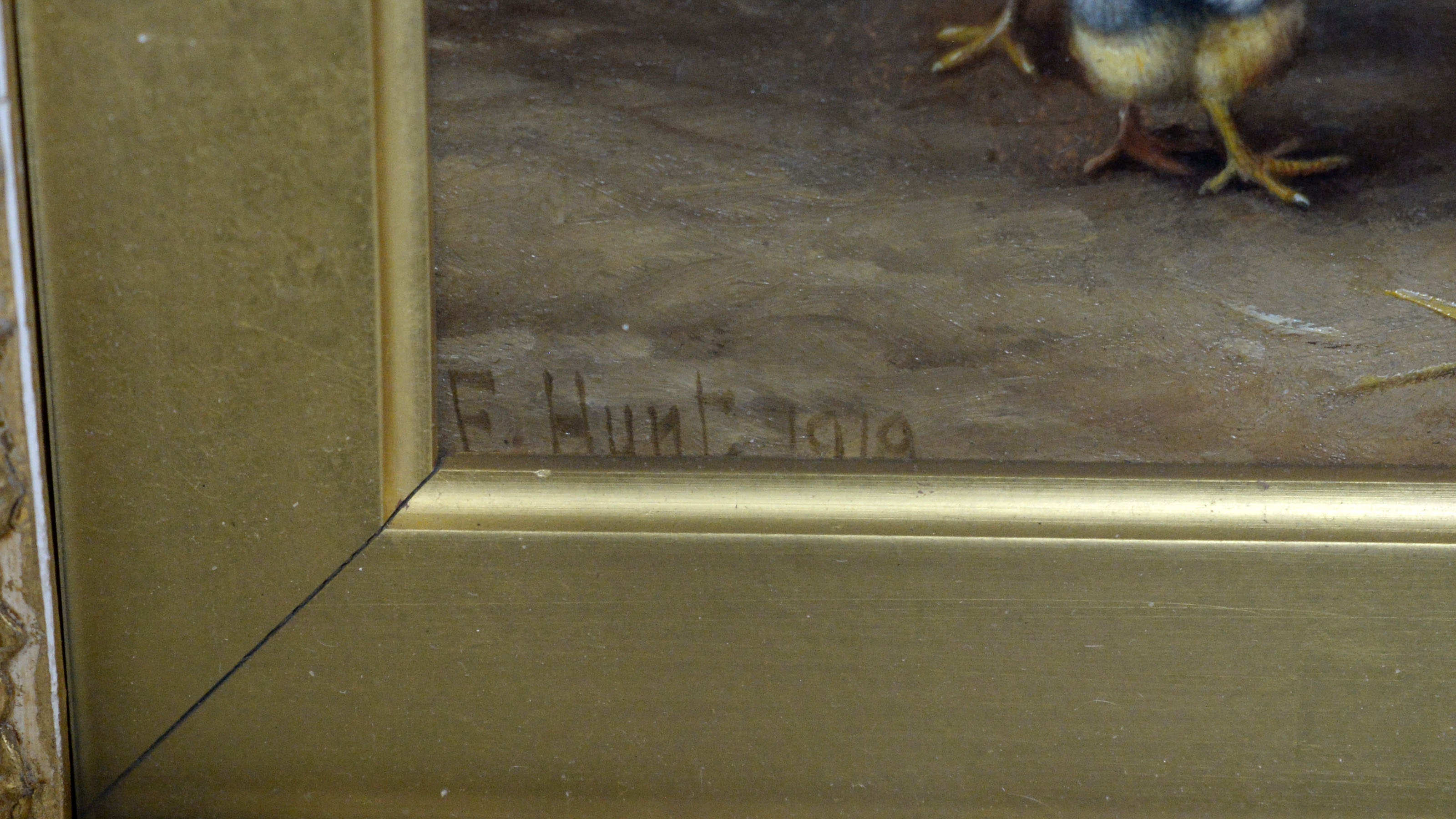 Edgar Hunt | Pigeons and a Peep of Chickens | MutualArt
