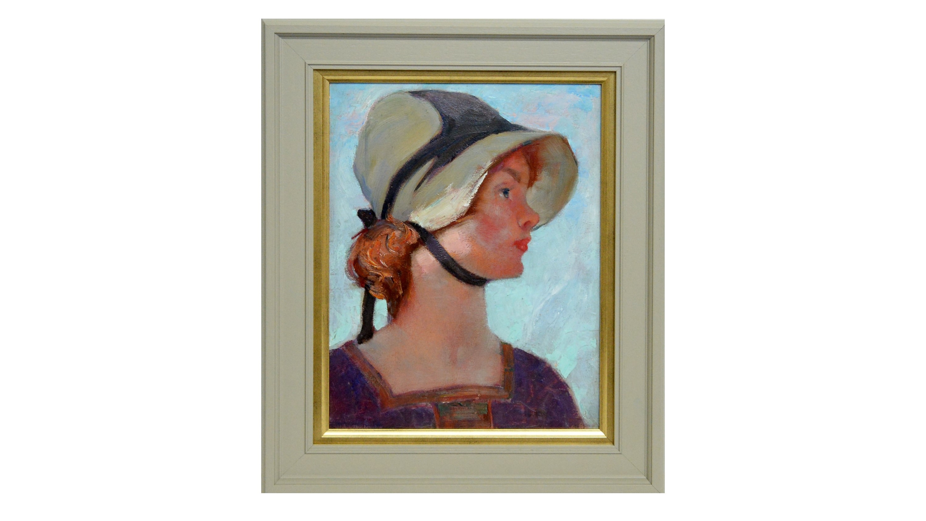 Alfred Palmer | Young Girl in a Bonnet, | MutualArt
