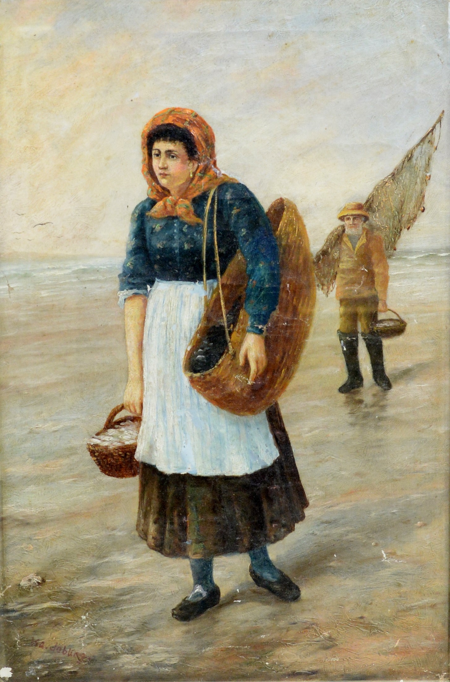 Isa Jobling | A Fisherwoman in the Gloaming | MutualArt