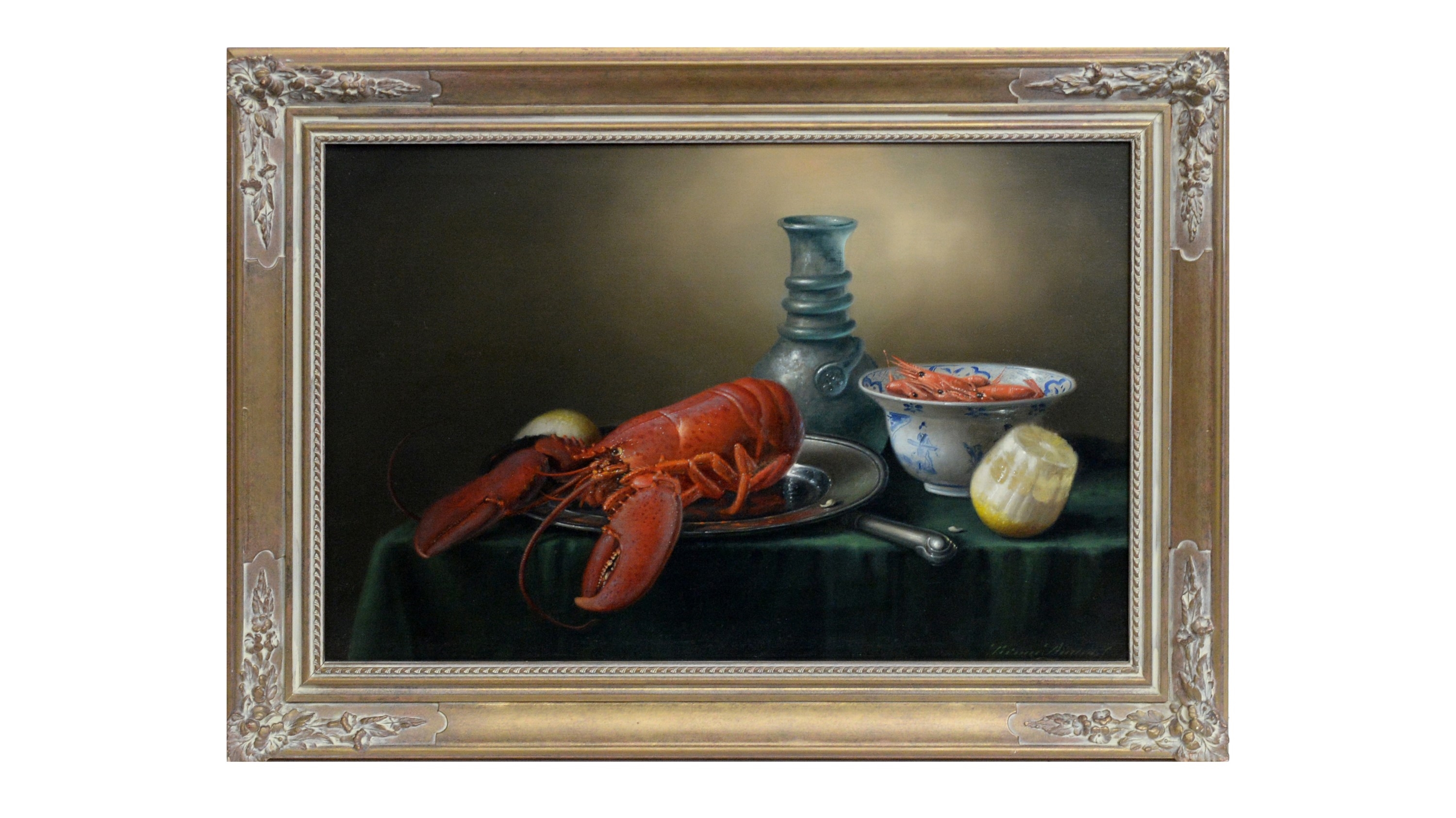 Brian Davies | Still Life with Lobster and Lemon | MutualArt