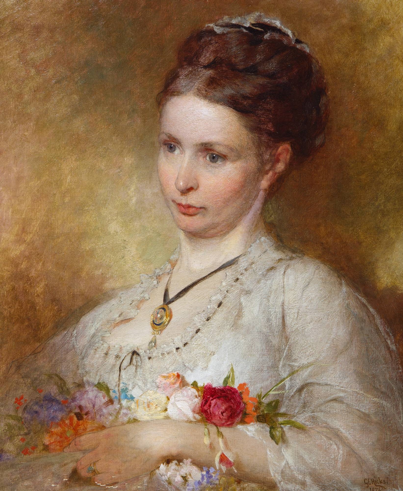 George Elgar Hicks | PORTRAIT OF MRS STANLEY CLARKE AND MRS SLOANE ...