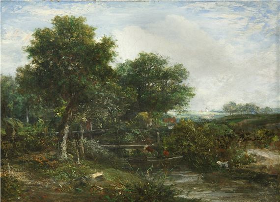 John Constable | River Landscape | MutualArt