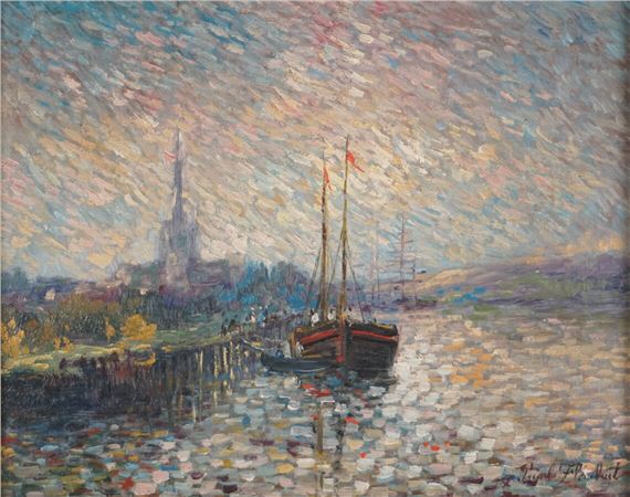 Paul Flaubert | Bateau à quai | MutualArt