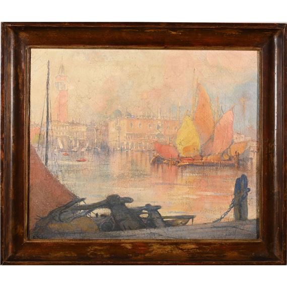 Gennaro Favai | Venise, effet de lumière sur le Campanile | MutualArt