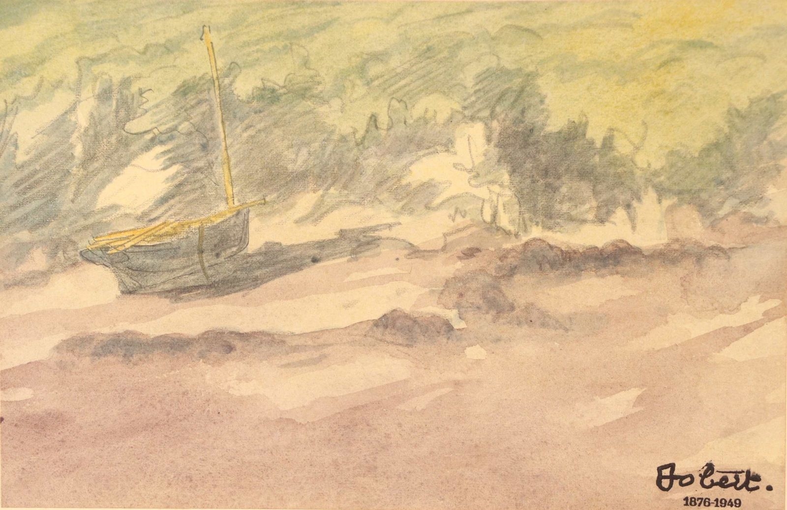 Fernand Jobert | Barque au sec | MutualArt