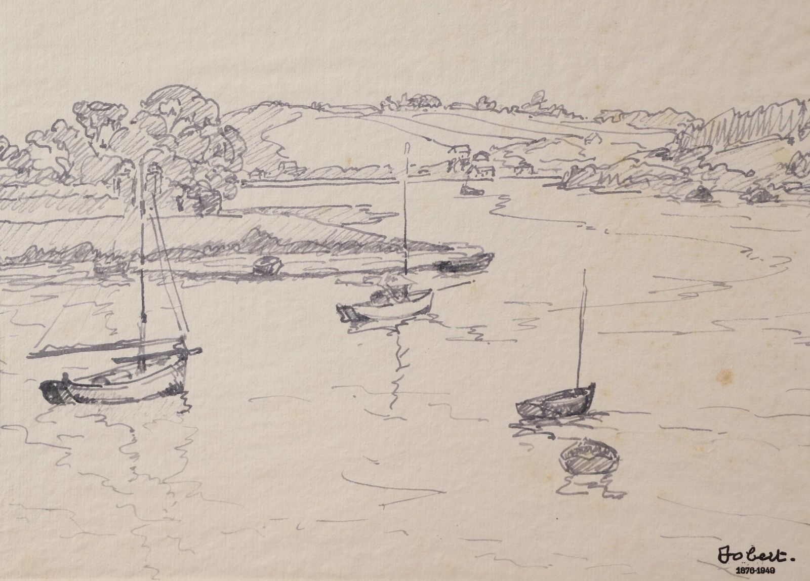 Fernand Jobert | Les barques | MutualArt