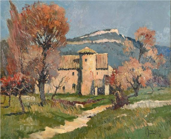 Maurice Martin | Mas provençal au pied de la Sainte Victoire | MutualArt