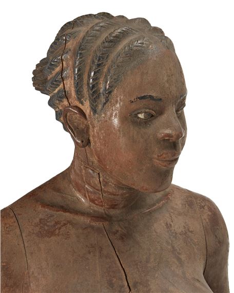 African School, 20th Century | A Colonial African sculpture of a female ...