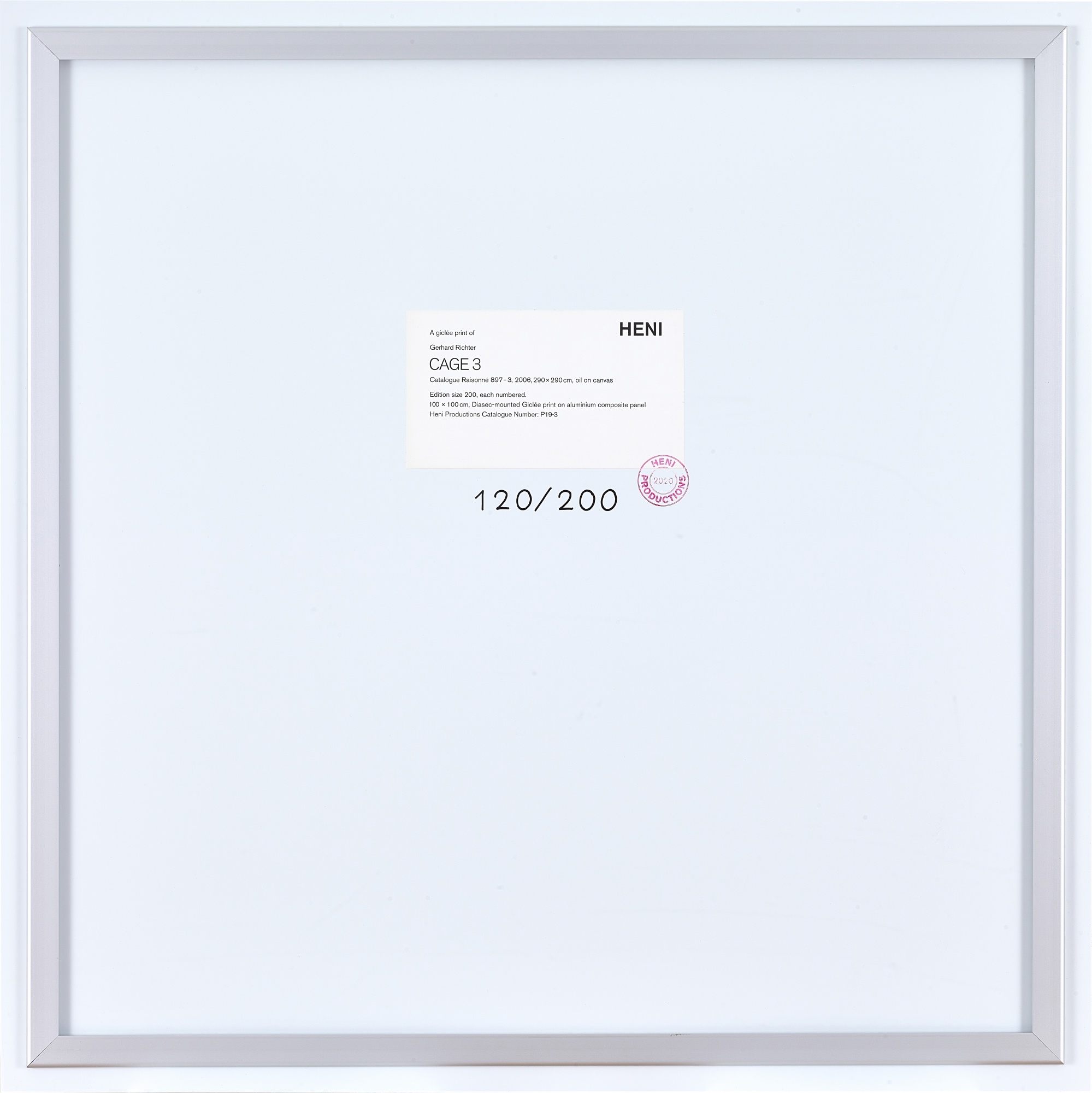 Gerhard Richter | Cage 3 (P19-3) | MutualArt