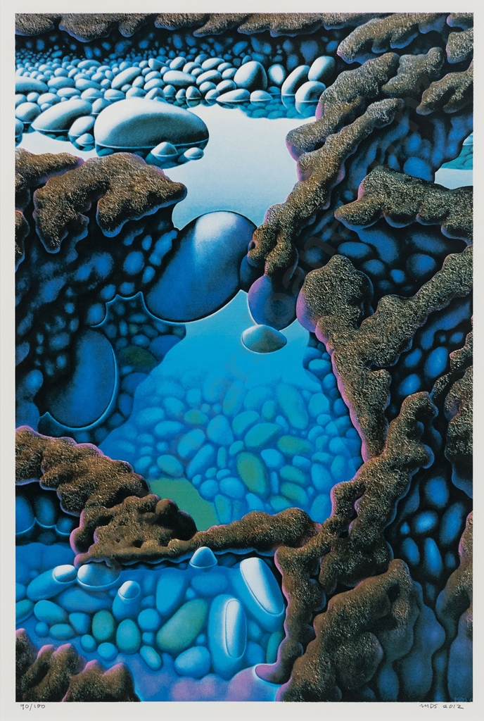 Michael Smither | Three Rock Pools & Lava Flow (1939) | MutualArt