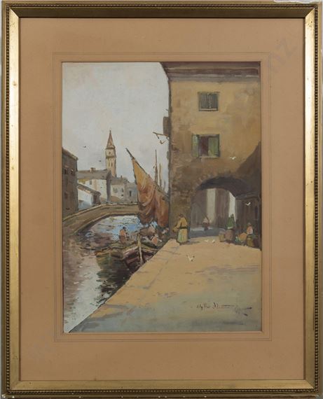 Blythe Fletcher | Scene in Venice (1890) | MutualArt