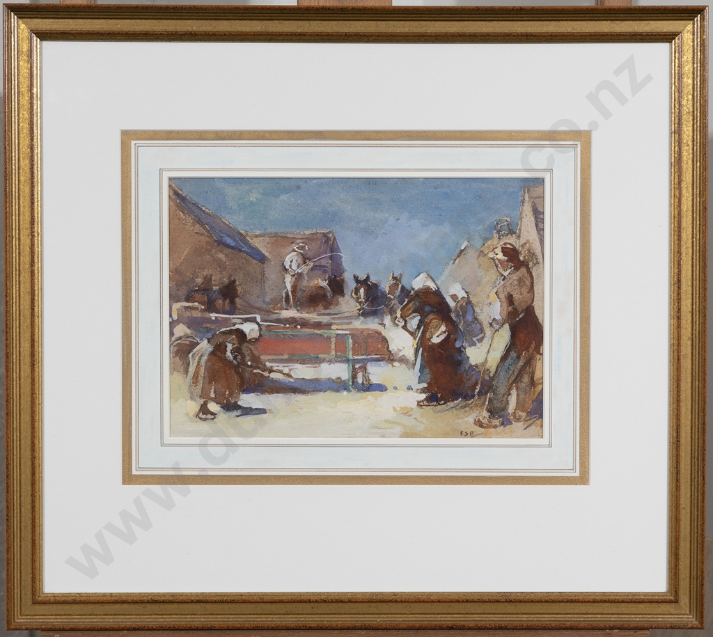 Esther Hope | Breton Village Scene (1885) | MutualArt