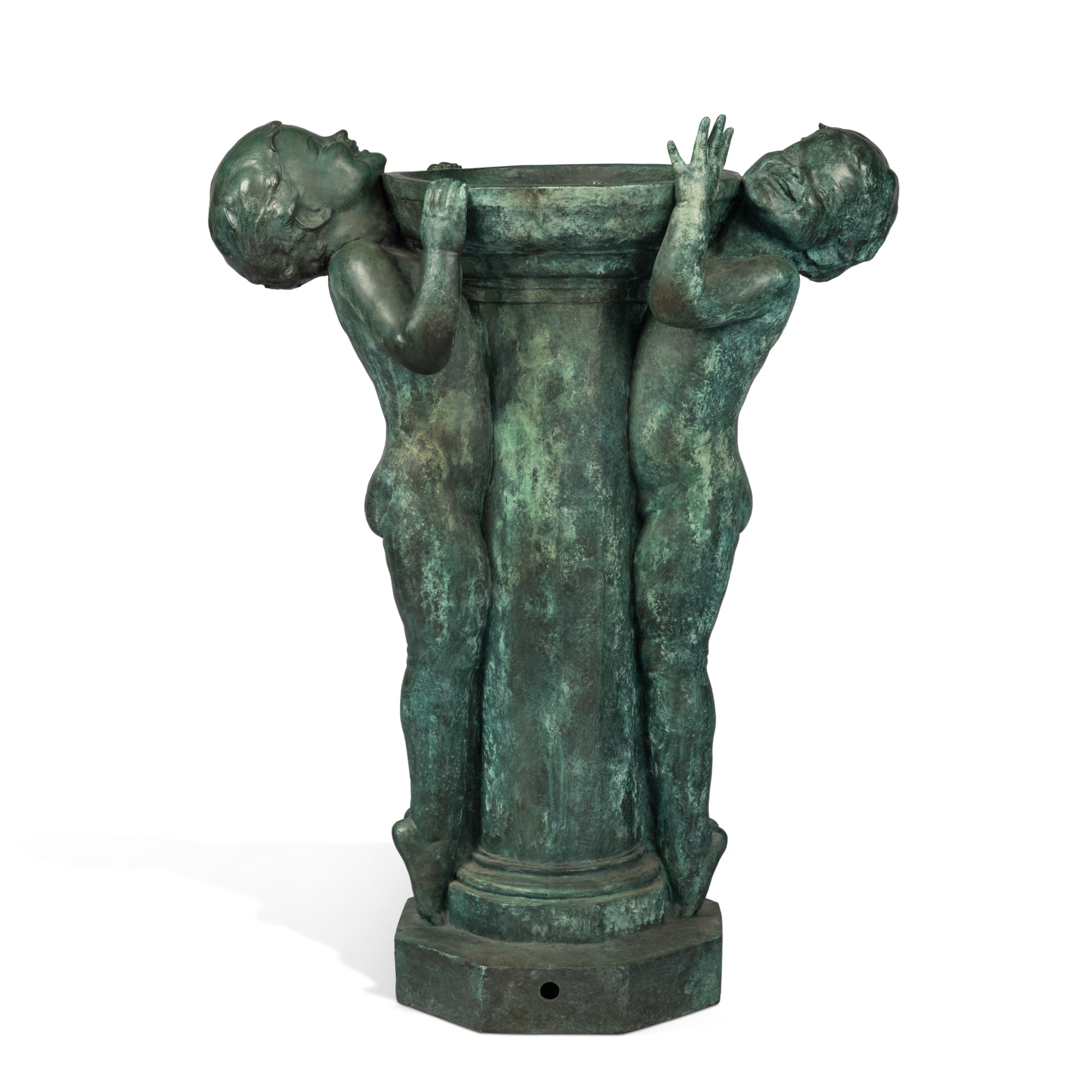 Edith Barretto Stevens Parsons | Fountain with Two Young Girls | MutualArt