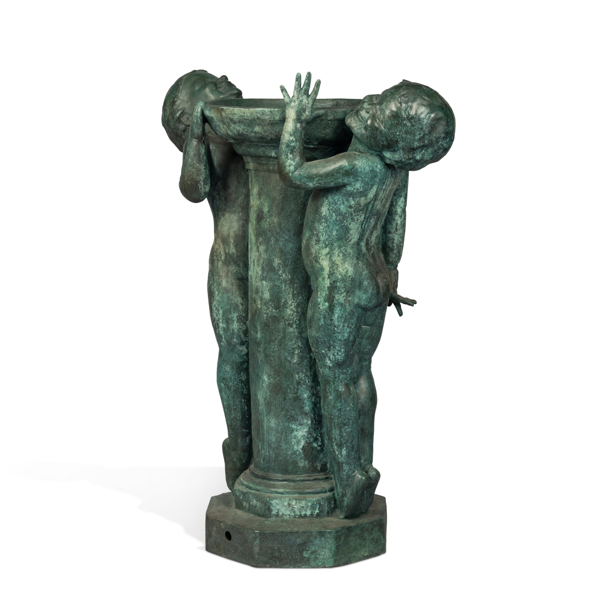 Edith Barretto Stevens Parsons | Fountain with Two Young Girls | MutualArt