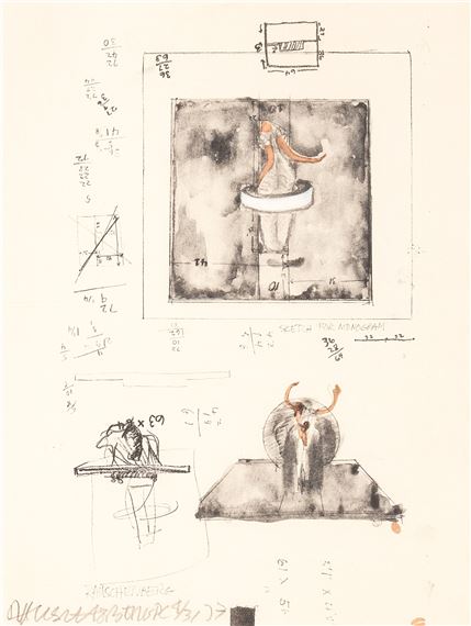 Robert Rauschenberg | Sketch for Monogram, from New York Collection for ...