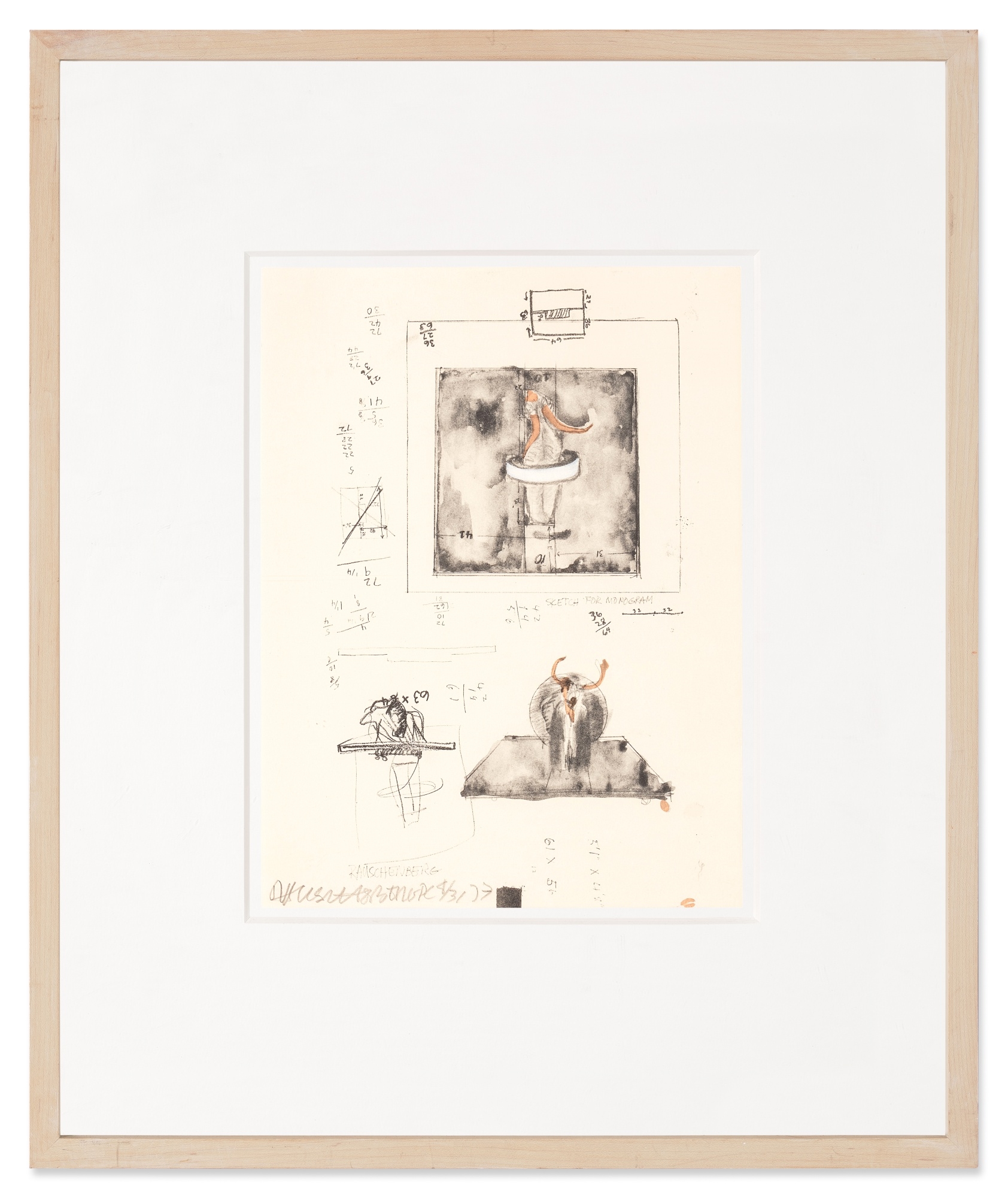 Robert Rauschenberg | Sketch for Monogram, from New York Collection for ...