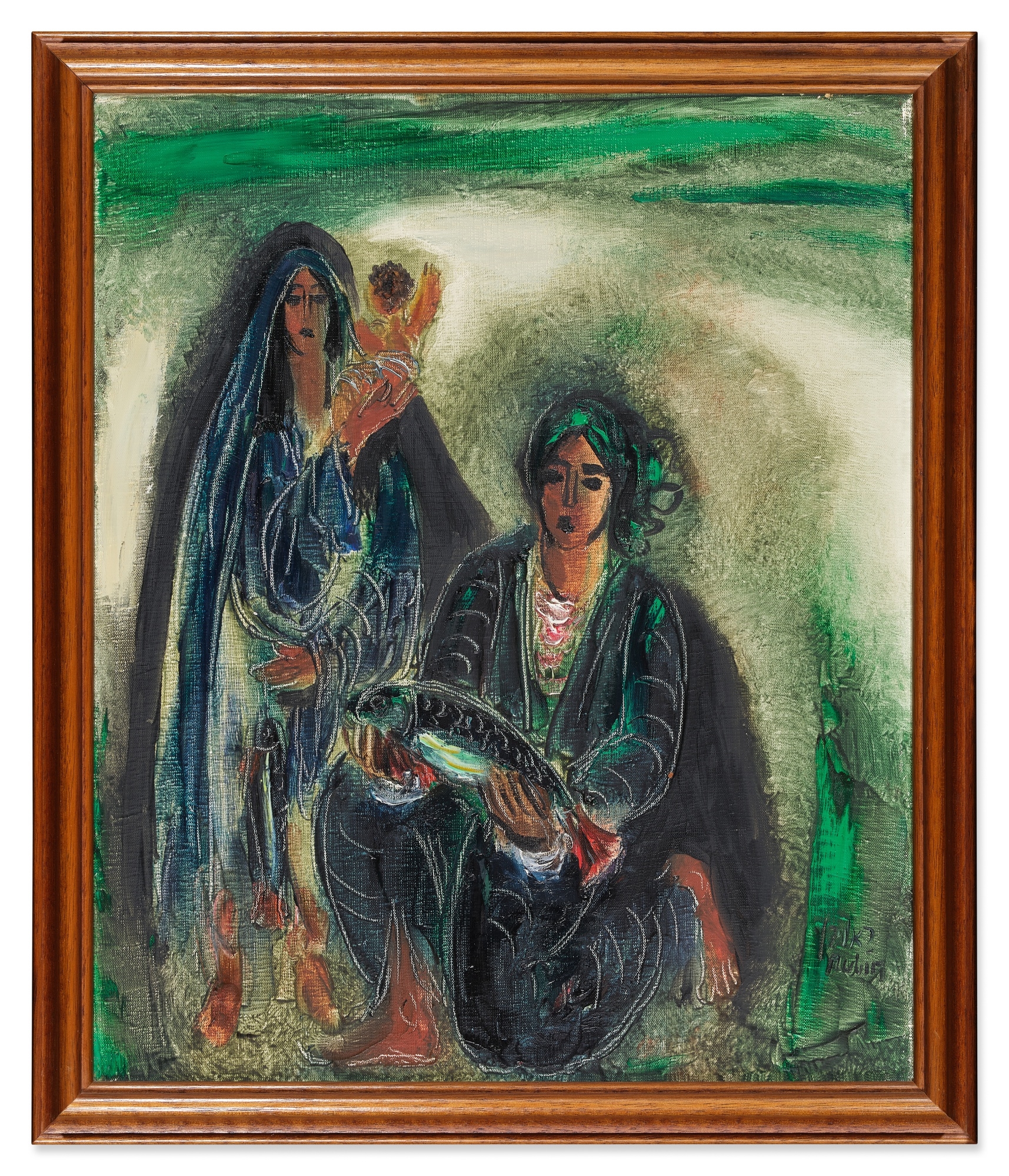Reuven Rubin | Fisherman Family (1967) | MutualArt