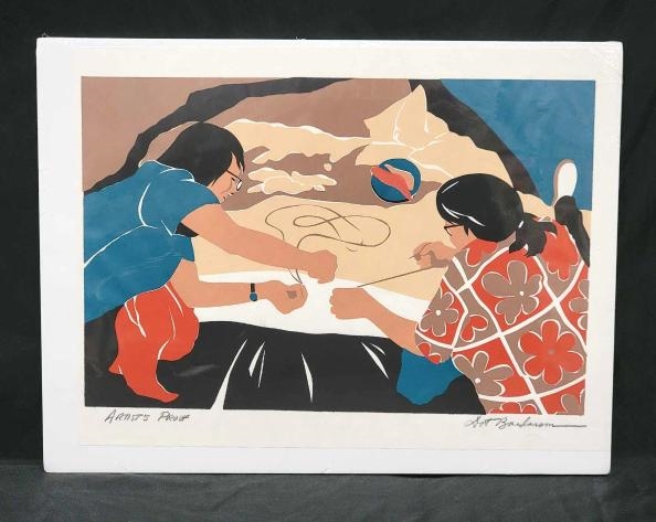 Dot Bardarson | Two Women Sewing | MutualArt