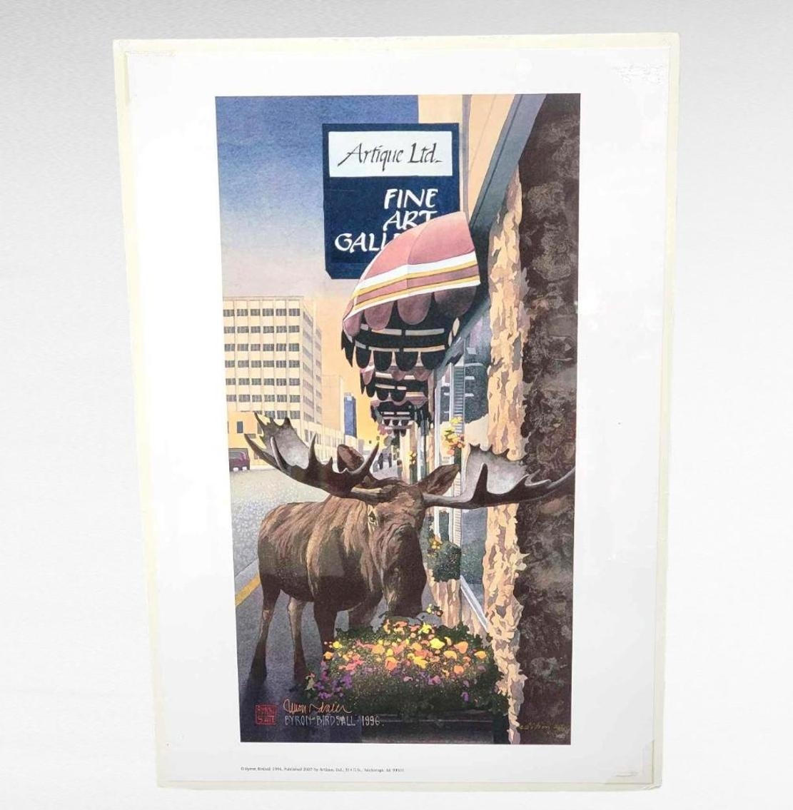 Byron Birdsall | City of Moose & Flowers | MutualArt