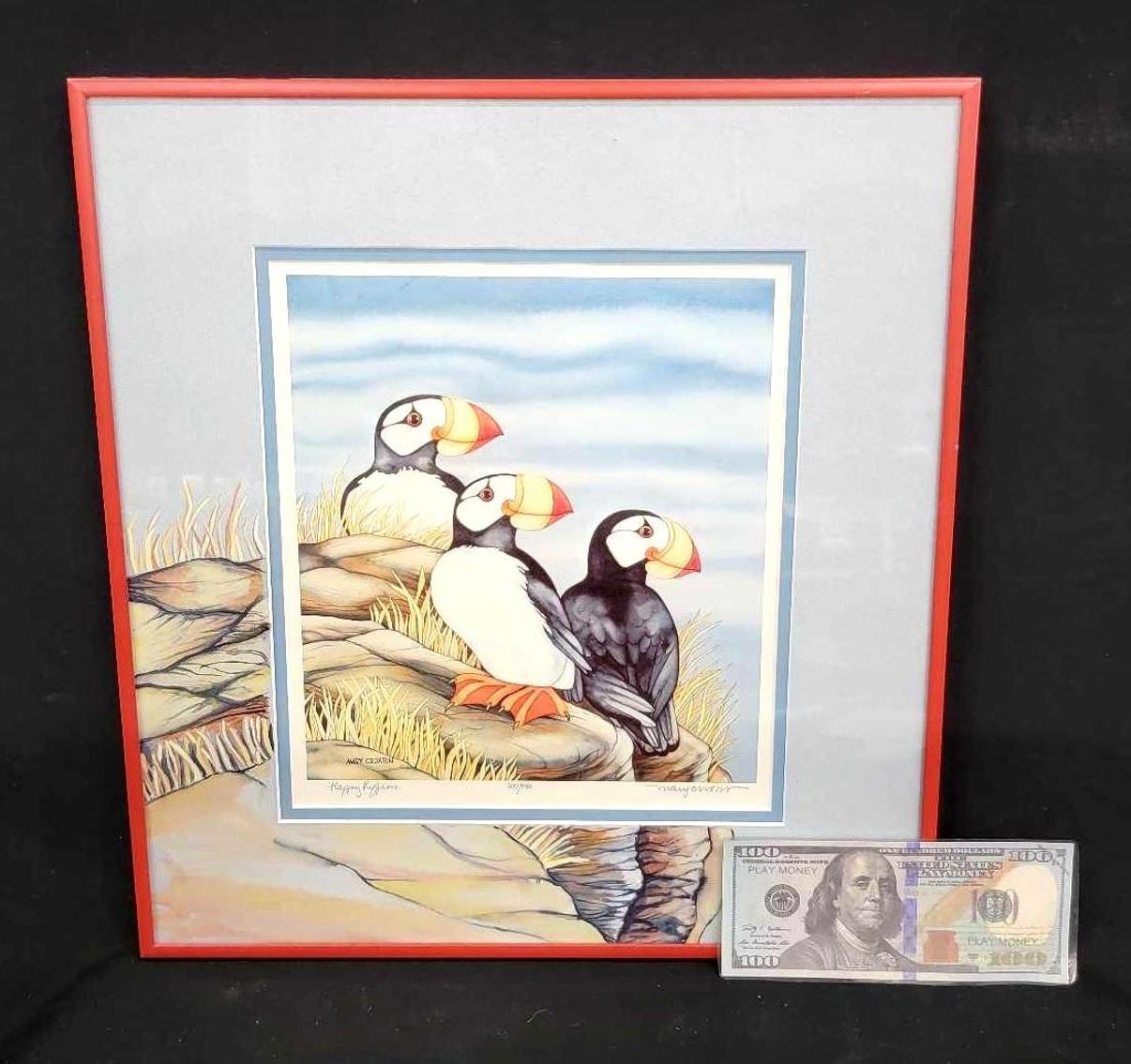 Mary Croxton | Happy Puffins | MutualArt