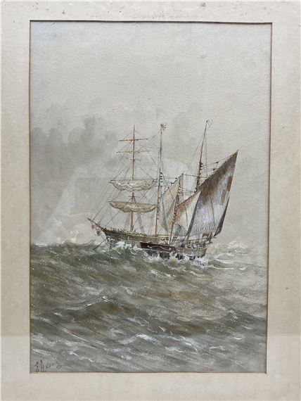 E. Adams | Two Ships | MutualArt