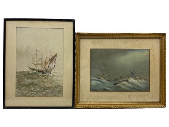 E. Adams | Two Ships | MutualArt