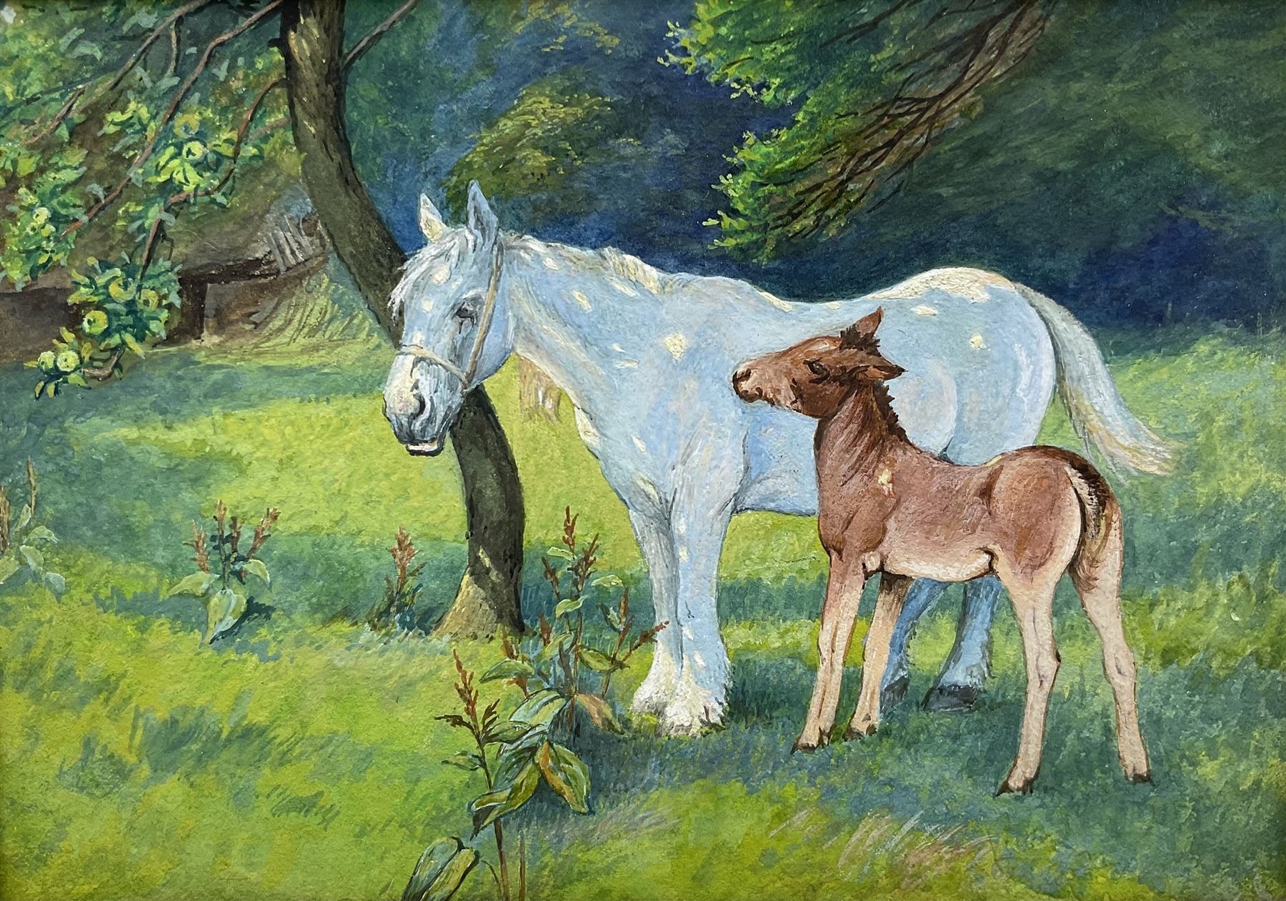 Lucy Kemp-Welch | Ponies in the Orchard | MutualArt