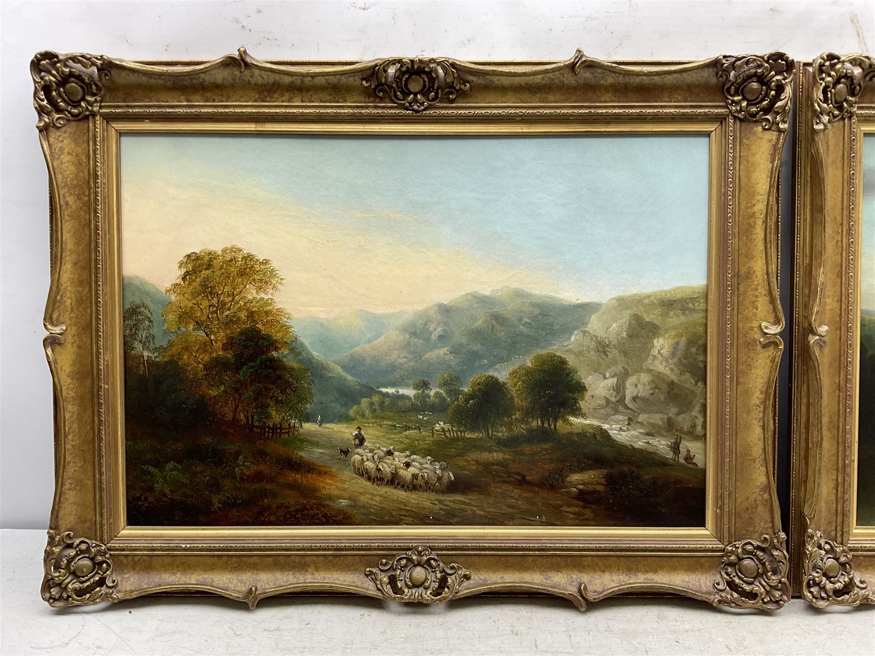 English School, 19th Century | Landscapes with Sheep and Cattle | MutualArt