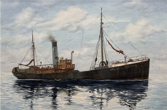 Keith Sutton | Ship's Portrait of a Hull trawler 'Electra II' (1986 ...