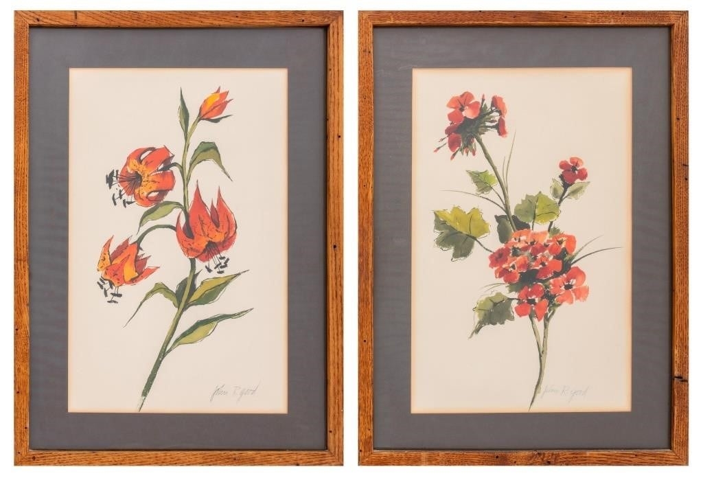 John R. Good | Floral Still Life Watercolor (1937) | MutualArt