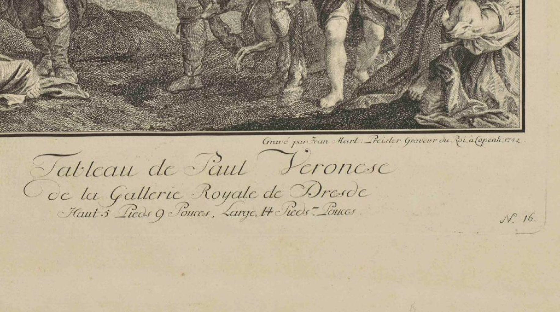 Johann Martin Preisler | Quadro di Paolo Caliari Veronese cavato dalla ...