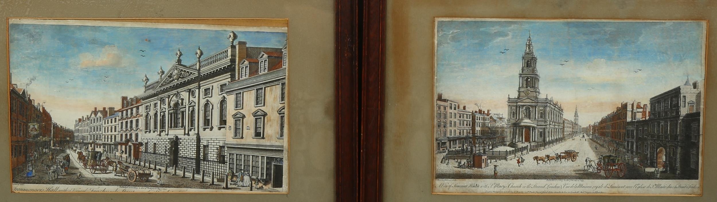 Robert Sayer | 2 rare London views of Somerset House and Ironmongers ...