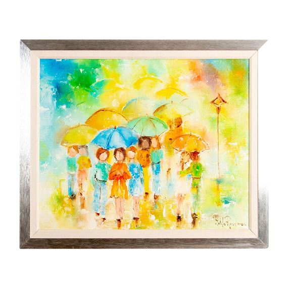 Hilda Gleizer Rindom | People walking on a rainy day with their ...